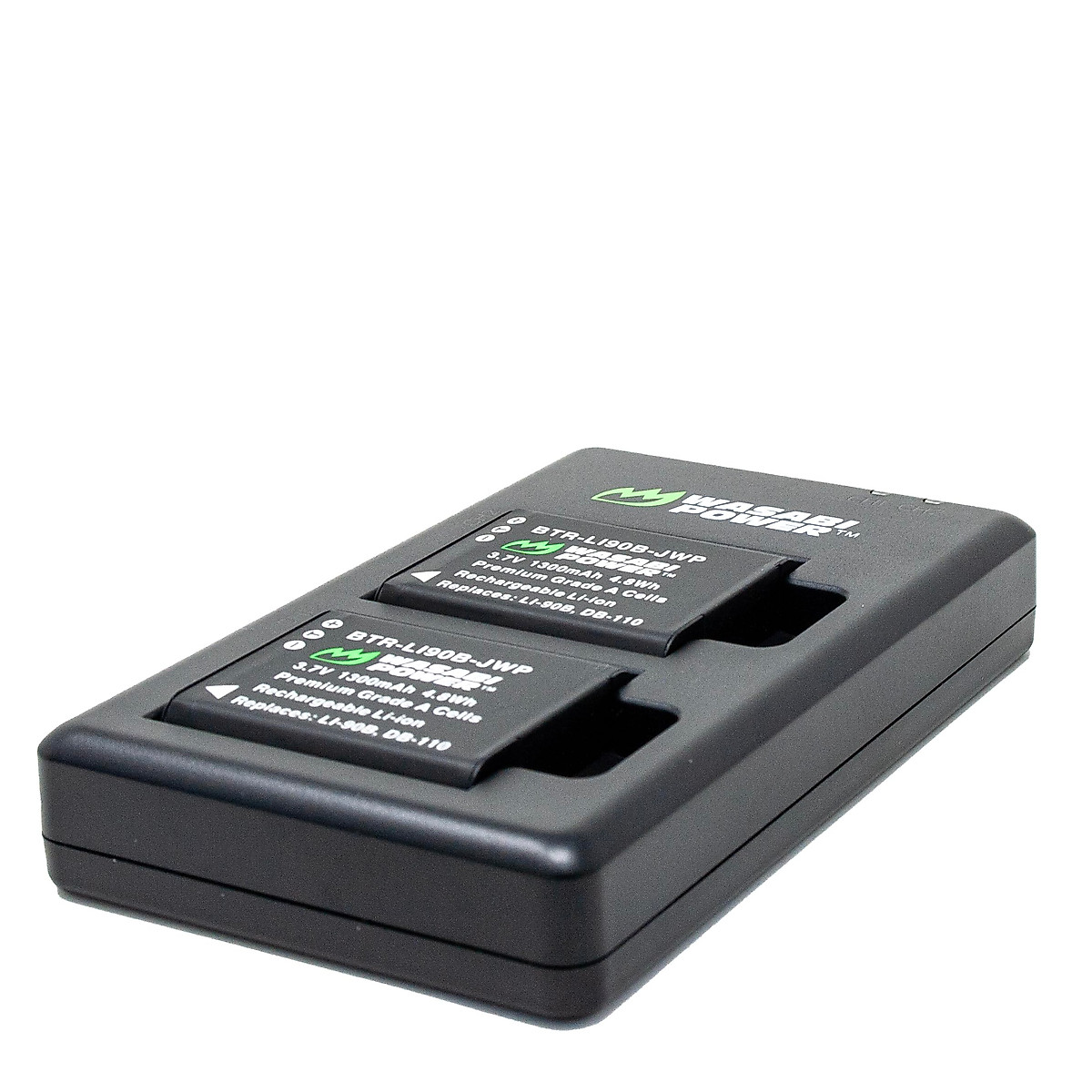 Wasabi Power Battery (2-Pack) and USB-C Dual Charger for Ricoh DB-110 and Ricoh GR III, GR IIIx, Theta X, WG-6, G900