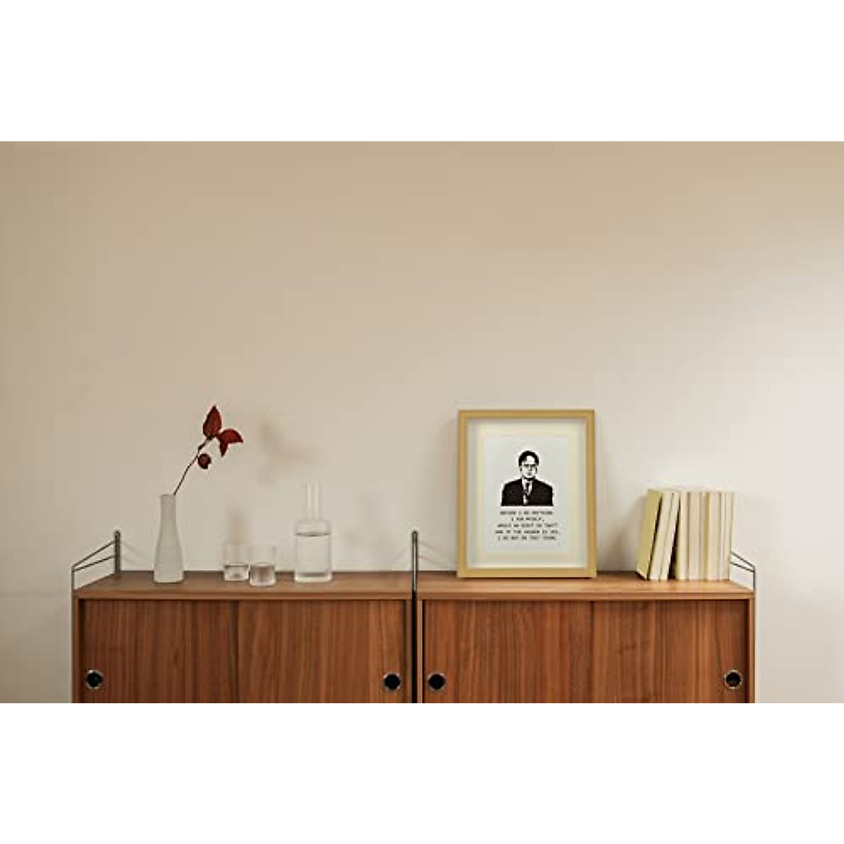 The Office Merchandise Motivational Photo Frame Inspirational Wall Art for The Office Decor The Office Quote Poster for Coworker, Friend or The Office TV Show Fans, Dwight Motto (8.8” X 10.8”)