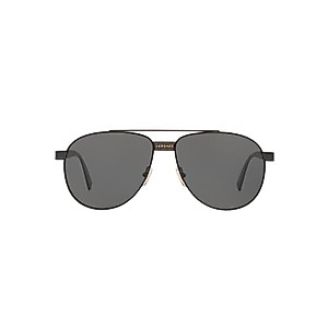 Versace Man Sunglasses Black Frame, Dark Grey Lenses, 58MM