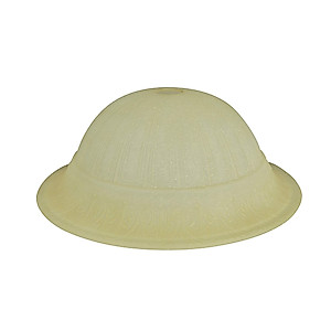 Aspen Creative Amber 23095-01A Transitional Style Replacement Torchiere Glass Shade, 6" Height x 15-3/4" Diameter