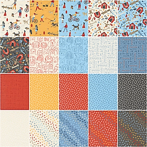 Stacy Iest HSU Dog Daze Jelly Roll 40 2.5-inch Strips Moda Fabrics 20840JR