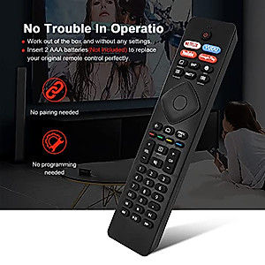 New RF402A-V14 Universal TV Remote Replacement for Philips Smart Android TV 43PFL5604/F7 43PFL5704/F7 50PFL5604/F7 50PFL5704/F7 55PFL5604/F7 75PFL5704/F7 (No Voice)