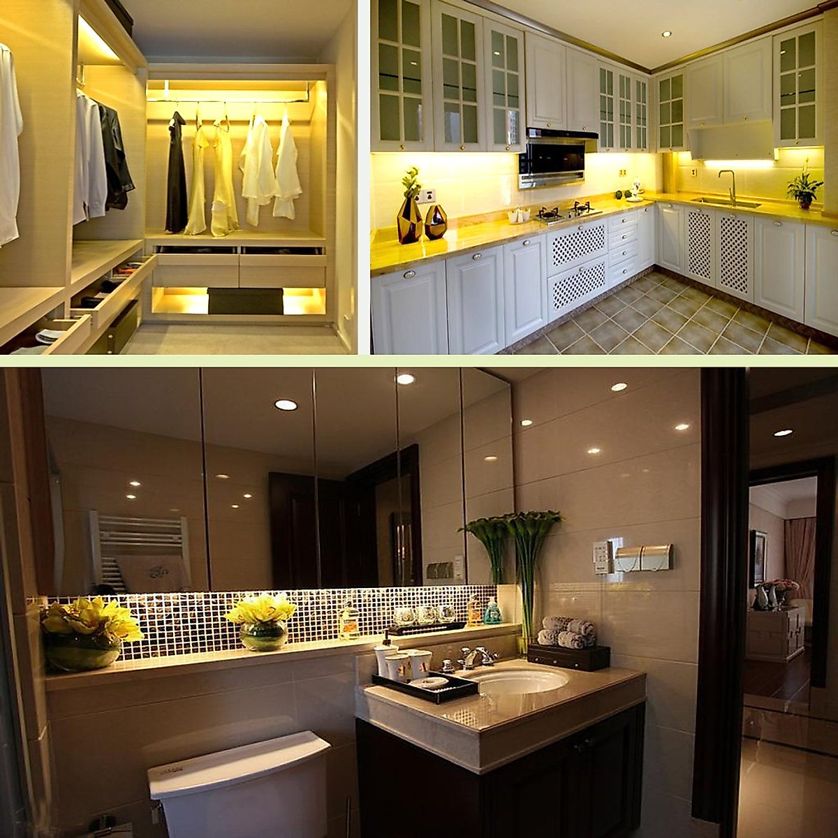 ACONDE 6.56 feet USB LED Strip Lights, DIY Indoor Decoration, TV Backlight, 24 Keys Remote