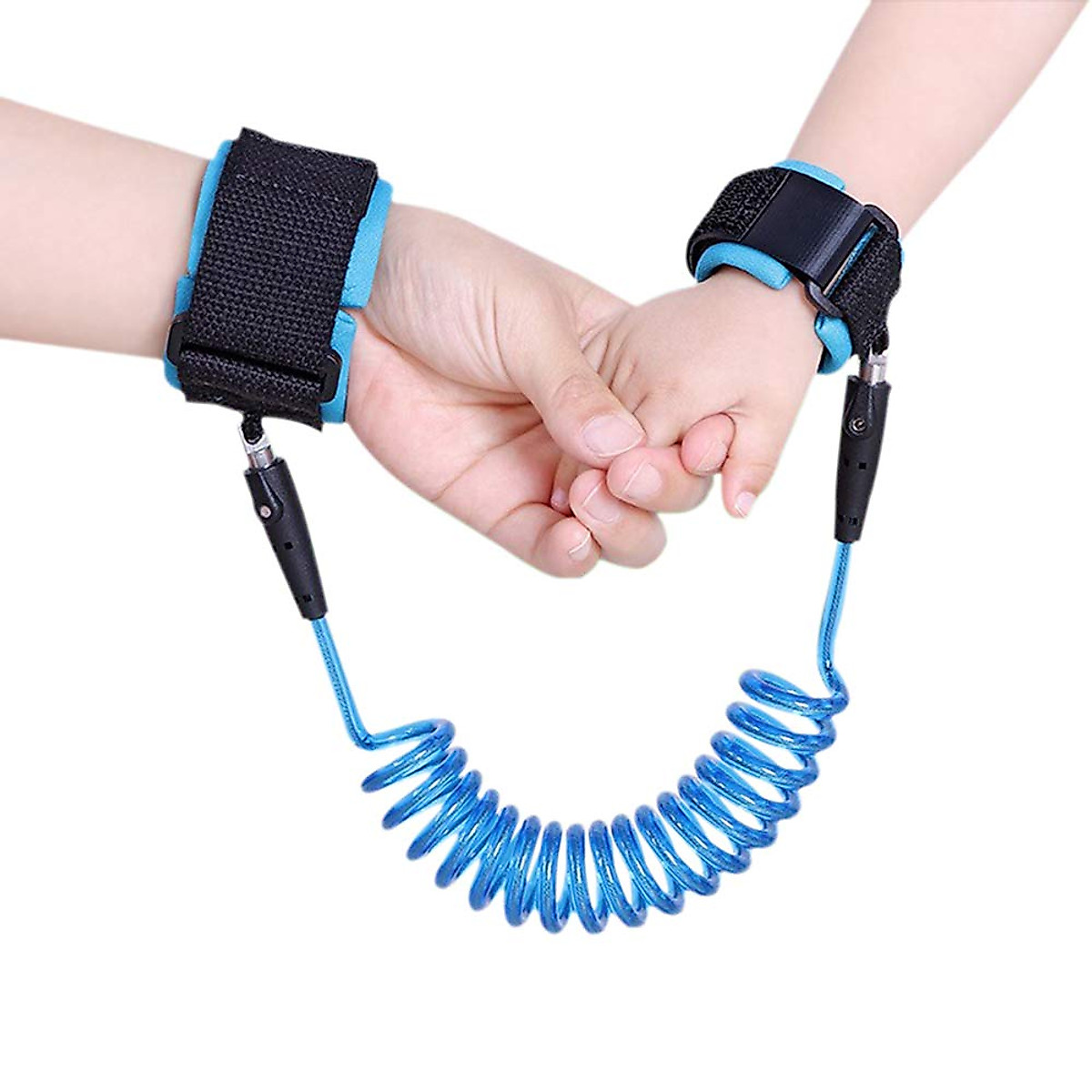AKOAK Anti Lost Wrist Link Safety Wrist Link for Toddlers and Kids,Toddler Harness Walking Leash,Blue,1.5 Meters(4.9ft)