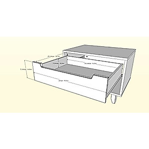 Nordik 1-Drawer Night Stand, White and Natural Maple