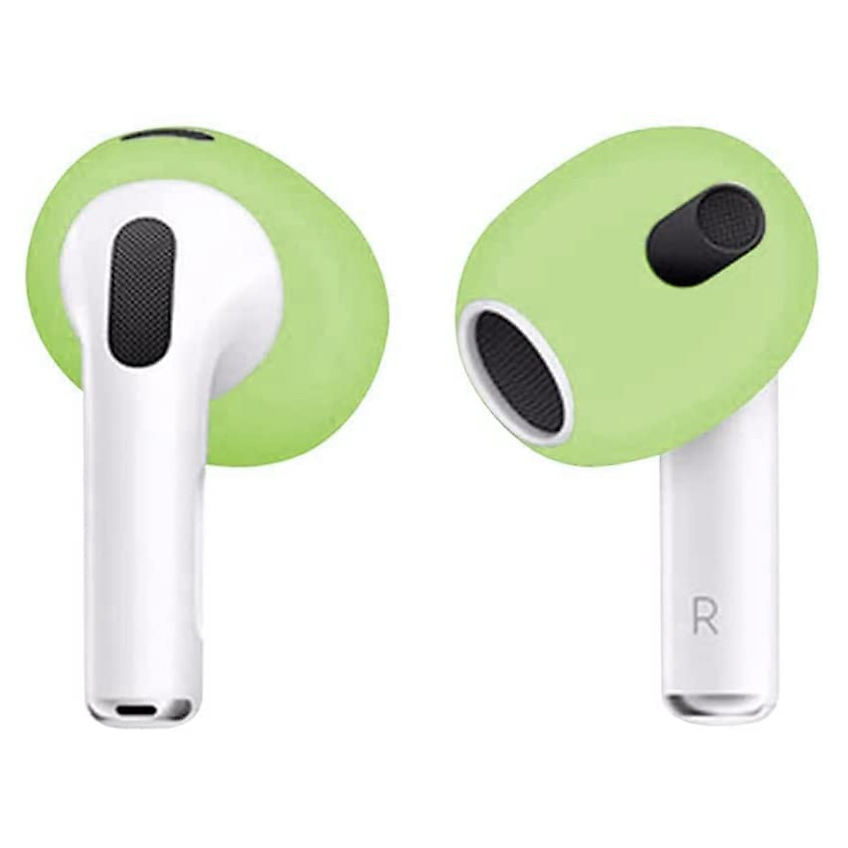 Rqker Fit in Case Ear Tips Compatible with AirPods 3 2021 3rd Gen, 9 Pairs Ultra Thin Soft Silicone Eartips Earbuds Dustproof Cover Fit in Charging Case Compatible with AirPods 3, 9 Pairs 9 Colors