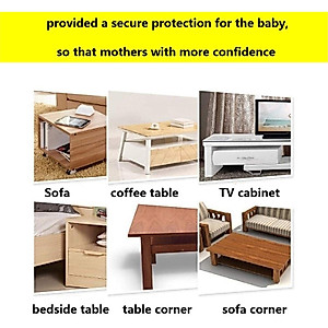 Baby Proofing Corner Guards Edge Protectors,Coffee Table Corner Guards Baby Proof Bumper & Cushion to Cover Sharp Furniture & Table Edges(8 Pack)