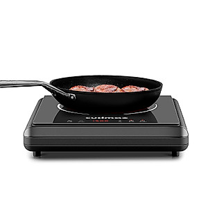 CUSIMAX 1500W Hot Plate, Portable Infrared Electric Stove For Home With 7 Speed,Ceramic Countertop Stove Sensor Touch,Kids Safety Lock And Timer,Compatible For All Cookwares