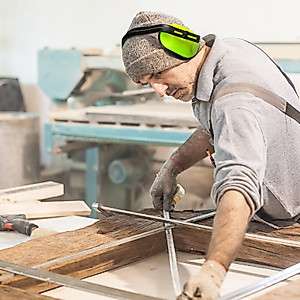 Maitys 6 Pcs Soundproof Earmuffs Hearing Protection Headphones Adjustable Padded Defender Noise Reduction Earplug for Kids (Green)