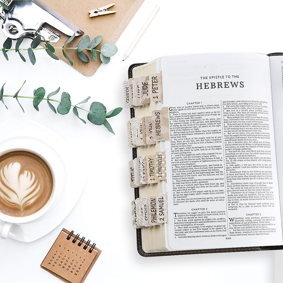 Mr. Pen- Bible Tabs for Catholic or Other Bibles, 75 Tabs, Laminated, Bible Journaling Supplies, Bible Tabs Old and New Testament, Bible Tabs for Women, Bible Tabs for Journaling Bible