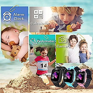 INIUPO Kids Smart Watch for Boys Girls - Smartwatches with Camera 26 Puzzle Games Alarm Music Video Calculator Torch Children Birthday Gifts Toys Toddler Wrist Watch for Kids Ages 4-12 Years (Black)