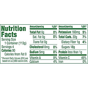 Dole Fruit Bowls Mandarin Oranges in 100% Juice Snacks, 4oz 24 Total Cups, Gluten & Dairy Free, Bulk Lunch Snacks for Kids & Adults