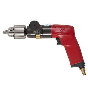 Chicago Pneumatic CP1117P05 - Air Power Drill, Hand Drill, Power Tools & Home Improvement, 1/2 Inch (13 mm), Keyed Chuck, Pistol Handle, 1.01 HP / 750 W, Stall Torque 22.1 ft. lbf / 30 Nm - 500 RPM