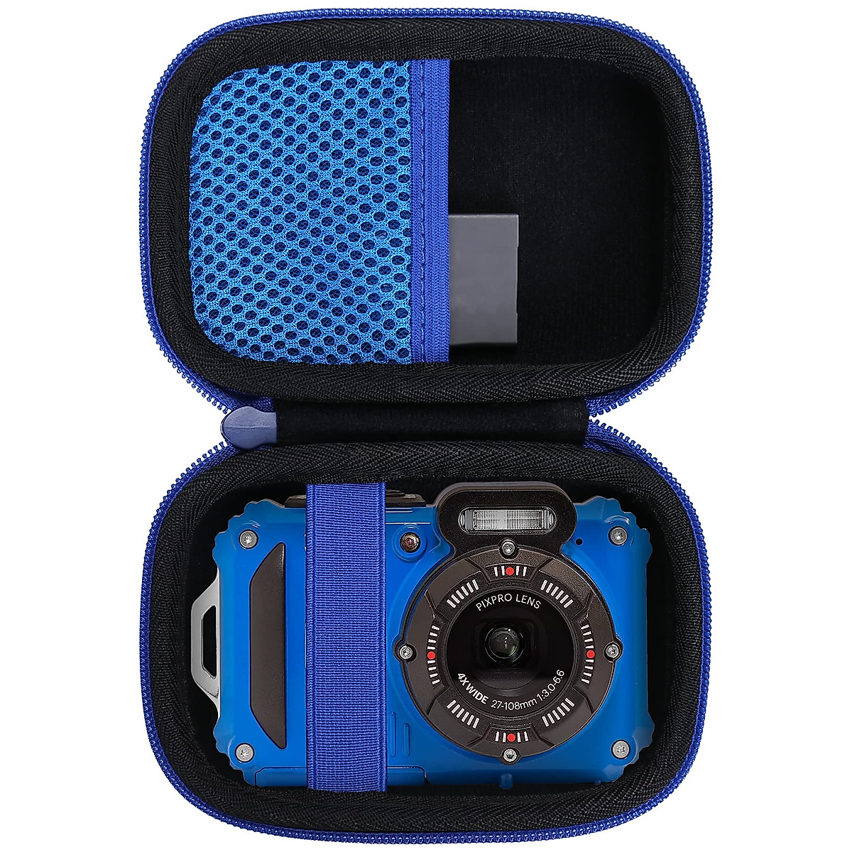 Aenllosi Hard Travel Case Compatible With Kodak PIXPRO WPZ2 Rugged Waterproof Digital Camera,Protective Case for Kodak Waterproof Video Camera,(Blue,Case Only)