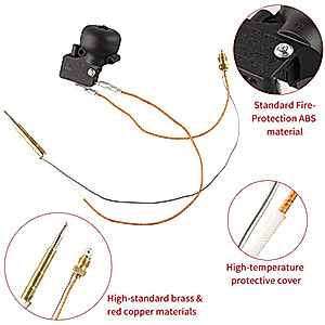NEWREACH Thermocouple and Tilt Switch for Outdoor Patio Heater, Dump Switch for Propane Gas Patio Heater Pyramid Style Tower Heater Firesense Heater, Tilt Switch and Thermocouple Sensor Kit for Winter