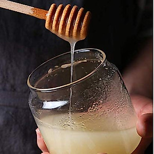 Aeyistry 10 Pieces 3 Inch Mini Honey Dipper Stick for Birthday Wedding Christmas Party Favor DIY Gift Crafting