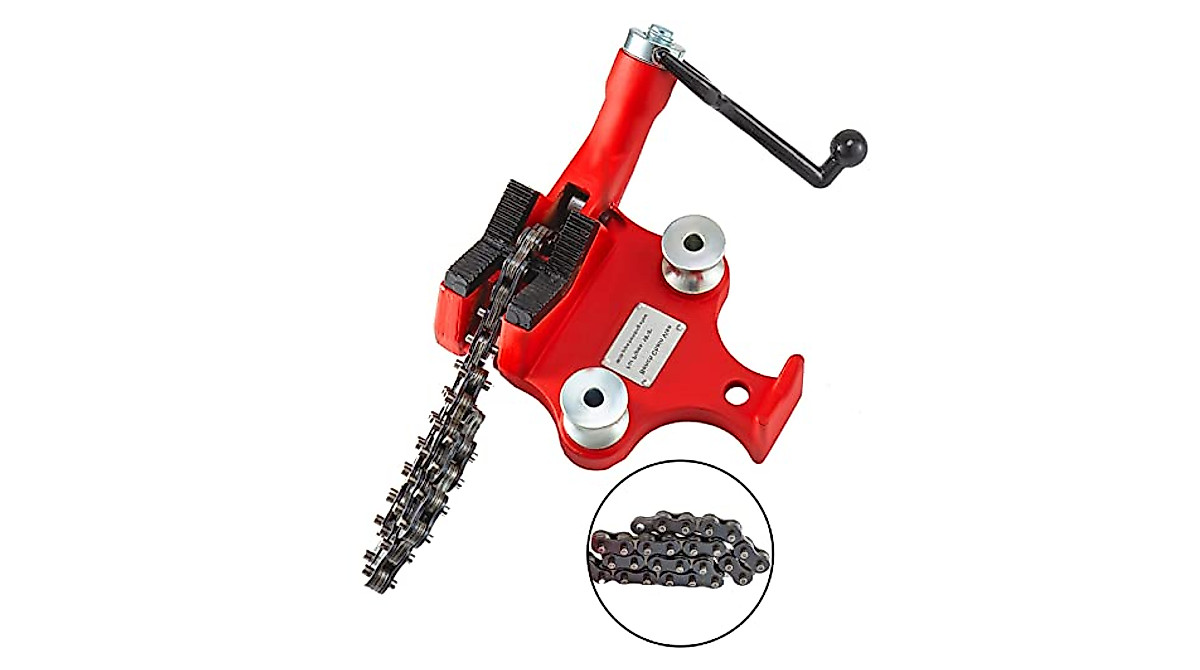 Heavy Duty Pipe Chain Vise for Large Pipes | Mophorn Screw Bench Vise