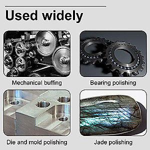 Honoson 30 Pieces Chainsaw Sharpener Stone Burr Grinding Stone File with a Storage Box, Polishing Grinding Tool Grinding Bits, 5/32 Inch/ 4 mm (Silver)