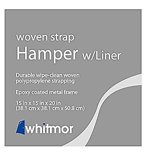 Whitmor Woven Strap Hamper w/ Liner