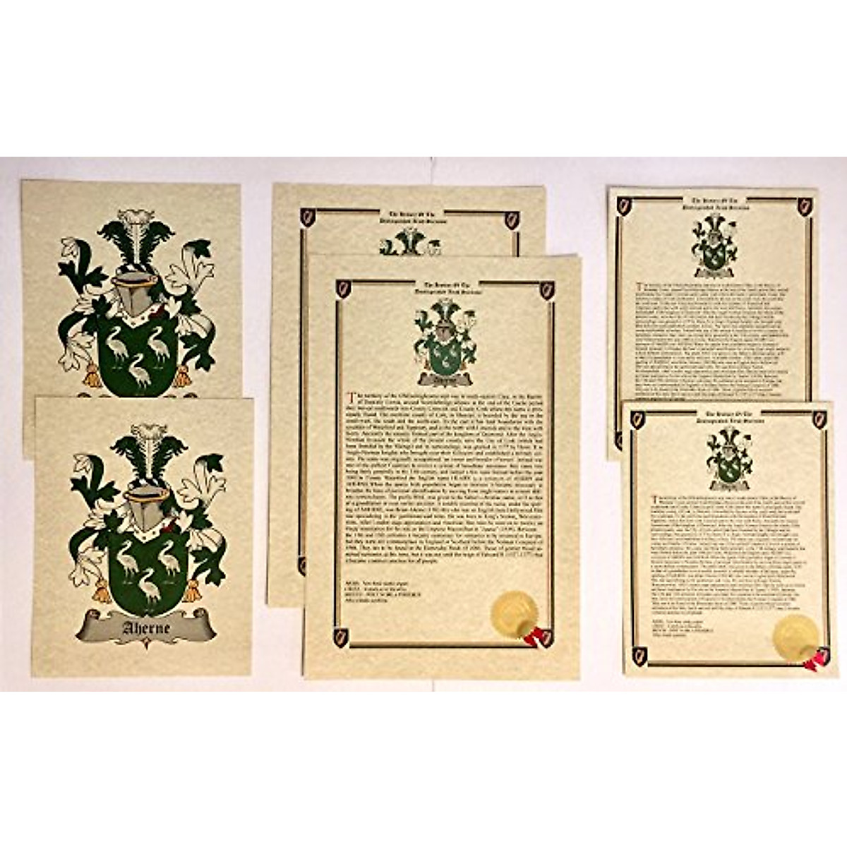 Tolley - Last Name History and Coat of Arms from England Print Set (2 Pack)
