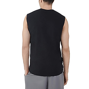 Fruit of the Loom Men Sleeveless Tee (X-Large, Charcoal Heather)