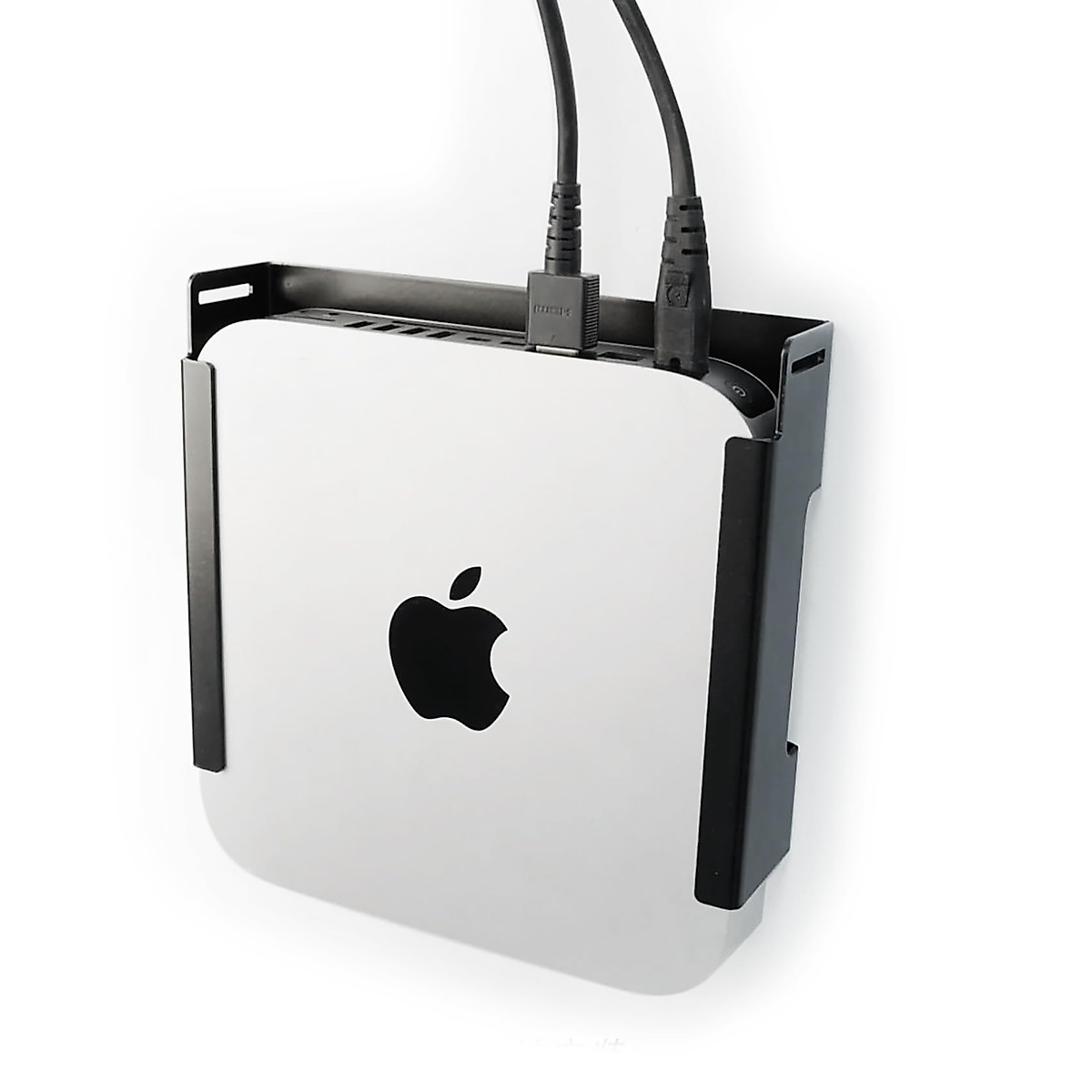 New for MacMini PC Wall Mount Under Desk Holder Bracket, Compatible with for Apple Mac Mini M1 M2 Pro M3 2022 2023 A1347 Desktop Computer, Enhanced Full Steel Two Modes Support Stand Rack
