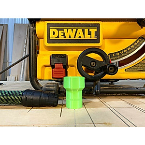 ToolCurve's hose adapter compatible with Festool 27mm hose to Dewalt, Milwaukee & Ridgid 2 1/4 Table Saws