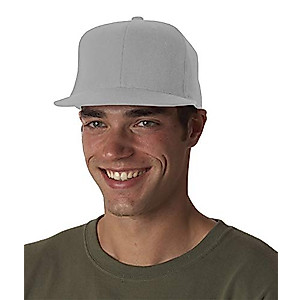 Flexfit Premium Flatbill Cap – Fitted 6210 - Large/X-Large (Dark Gray)