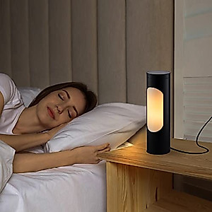 LEDIARY Kosher Lamp, Reading Lamp for Shabbos, Black Table Lamps and Nightlight for Living Room Bedroom, T10 Bulb Included (4W Eqv 40W, 400LM, 3000K)-2 Pack