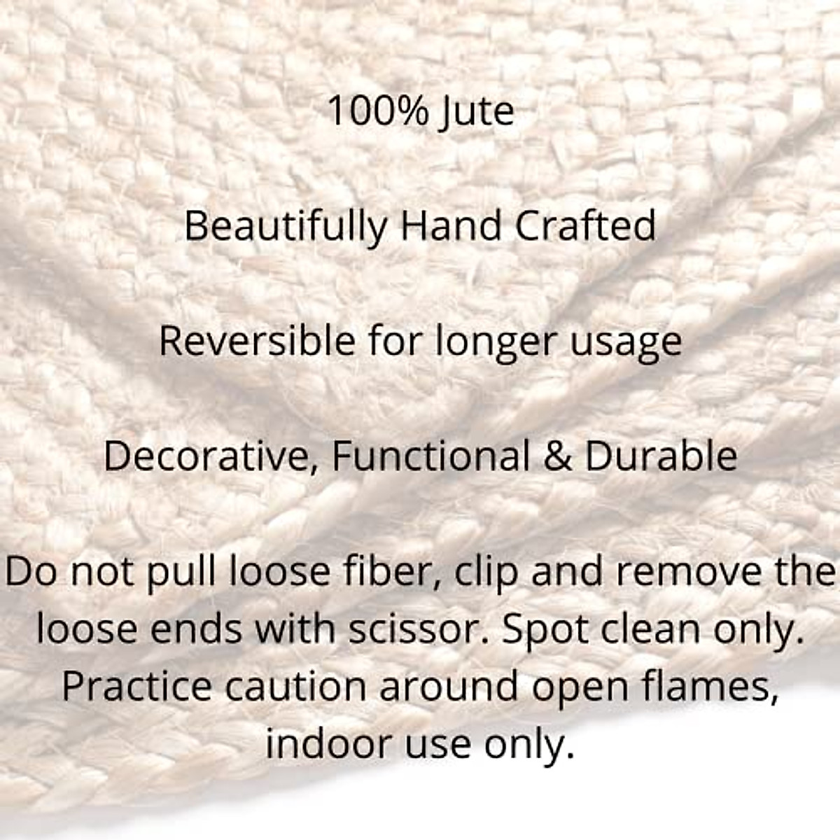 UniQloth Farmhouse Jute Burlap Braided Table Runner 36 Inches Long - 13x36 Natural Jute Braided Table Runner 100% Jute Hand Crafted Rustic Vintage Dining Table Runner Natural