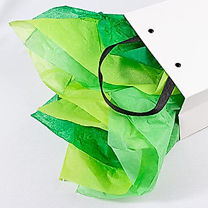 MR FIVE Assorted Green Tissue Paper Bulk,29.5"x 19.6",Green Tissue Paper for Gift Bags,30 Sheets Gift Wrapping Tissue Paper,Crafts and DIY,Gift Wrapping Paper for Easter Wedding Holiday, 3 Colors