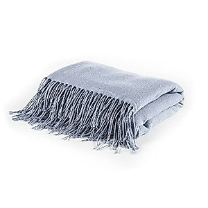 Madison Park Zennia Farmhouse Comforter Set with Throw-Blanket, Floral Print on Seersucker Textures, All Season Bedding, Matching Shams, Toss Pillows, King/Cal King(104"x92"), Blue 7 Piece