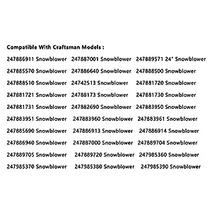 Ohoho 20 Teeth 917-04861 Worm Gear Compatible with MTD, Cub Cadet, Craftsman, Troy-Bilt 40"- 42" Snowblowers 917-04861 917-0528 917-0528A 717-0528A 717-04449