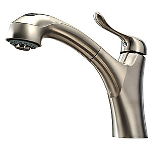 Whitehaus Collection WH2070952-BN Jem Collection Kitchen Faucet, Brushed Nickel