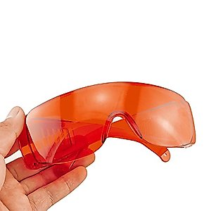 vinmax Red Goggle Glasses Lab Eye Protection Safety Glasses Transparent Dental Protective Eye Curing Light Whitening -2022 New Upgrade