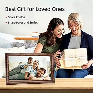 Digital Photo Frame 16 Inch WiFi Digital Picture Frame IPS HD Touch Screen Smart Cloud Photo Frame with 32GB Storage, Auto-Rotate, Share Photos or Videos Instantly from Anywhere via Frameo App