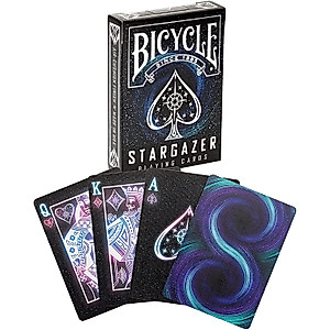 Bicycle Stargazer Collection: 6-Deck Collector's Bundle with New Moon, Observatory, Nebula, Sunspot, and Falling Star Designs