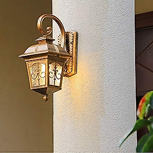 YRBDSA Outdoor Wall Lantern Porch Light Outdoor Waterproof Aisle Garden Home Balcony Villa Outdoor Gate Courtyard Corridor
