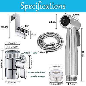 AITUOSI Bathroom Faucet Sprayer Attachment, Wall Mount, Polished