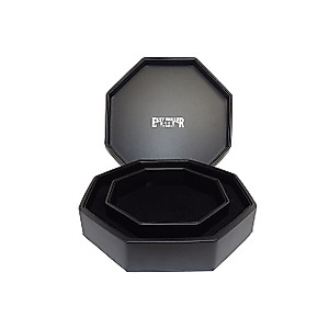 8 Inch Dice Tray with Lid and Dice Staging Area Tabletop Dice Games (Raven)