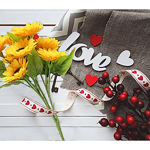 AmyHomie Artificial Flowers, Artificial Sunflower Bouquets, Fake Flowers for Baby Shower Home Decoration Wedding Decor, Bride Holding Flowers,DIY Garden Craft Art Decor