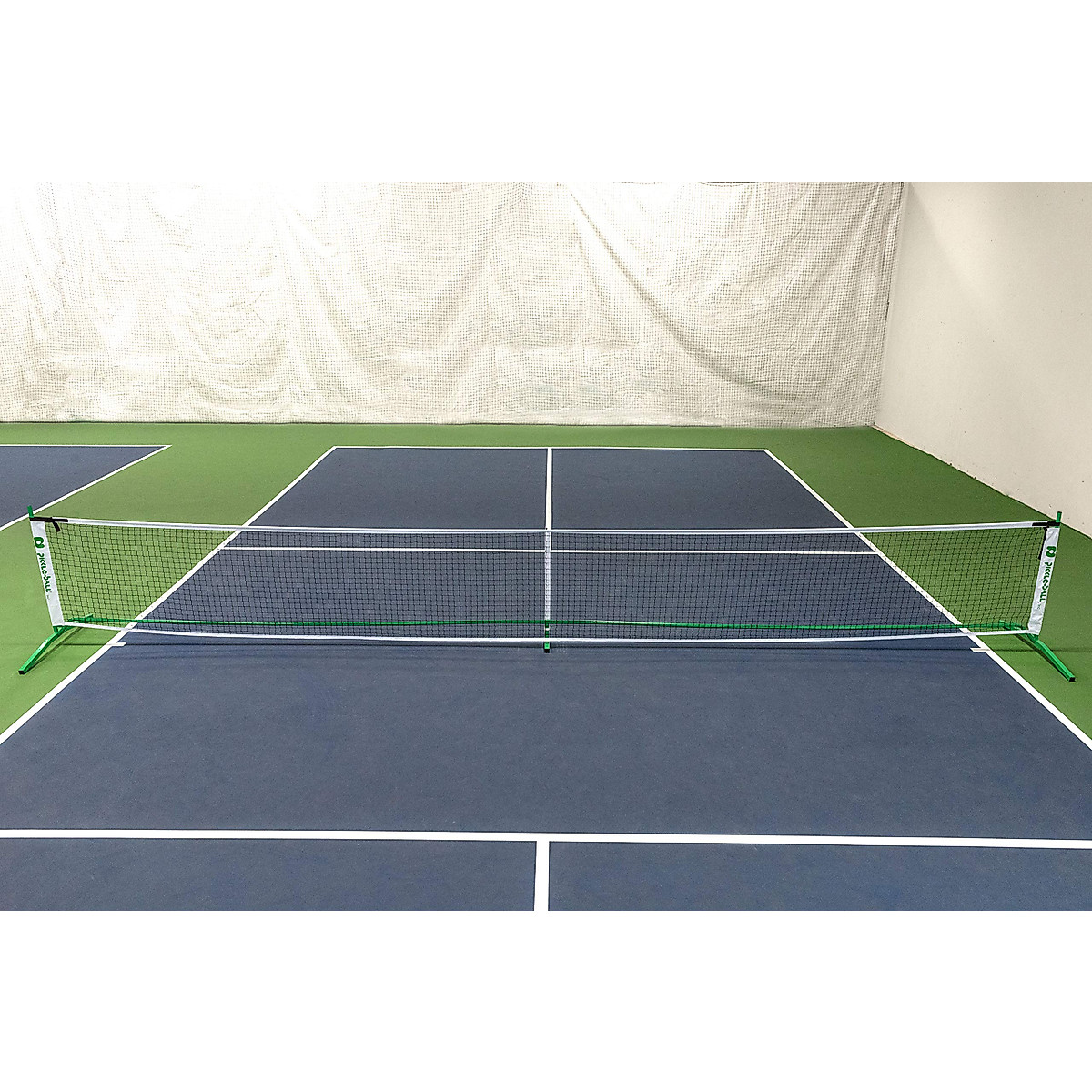 Pickleball 3.0 Tournament Net System - Portable, Lightweight, and Stable Pickleball Court Setup with Easy Buckle Tension System - Durable Steel Construction, Wide Bent Legs Mesh Net