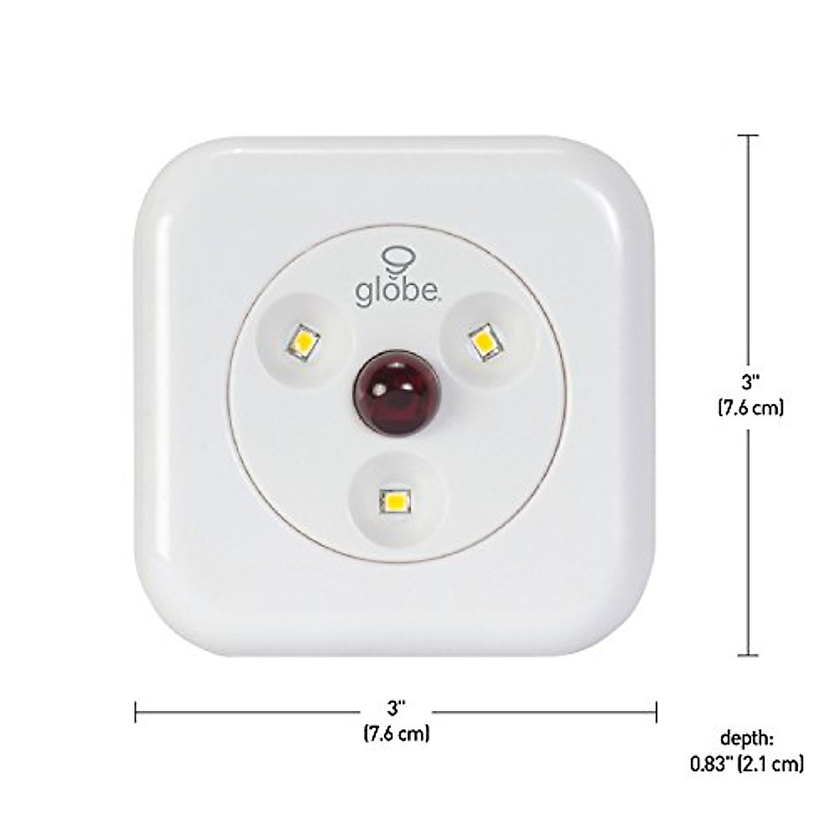 LED Under Cabinet Slim Puck Light 6-Pack, Universal Remote Control Included, Dimmable, Push Button On/Off Switch, White Finish, 18 Batteries Included, 3000K Soft White,26044