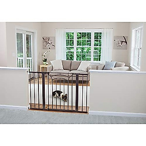 Safety 1St Décor Easy Install Tall & Wide Baby And Pet Gate With Pressure Mount Fastening