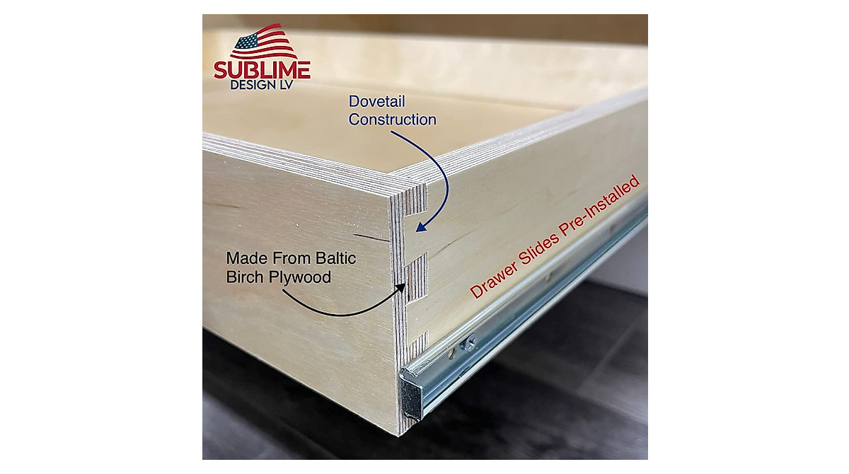 Sublime Design 15" Pull Out Tray for Kitchen Cabinets