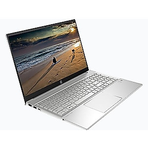 HP Pavilion 15.6 Inch FHD Touchscreen Business Laptop with 12th Gen Intel Core i7-1255U, 8GB RAM, 512GB SSD, Backlit Keyboard, HDMI, Windows 11 Pro, Silver, PCM