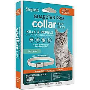 Sergeant's Guardian Pro Flea & Tick Cat Collar, 1 Count