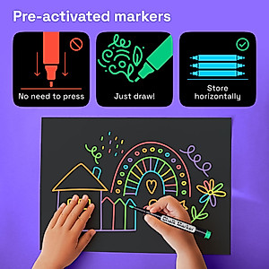 ARTISTRO Liquid Chalk Markers Pre-Activated, Liquid Chalk Markers Erasable Chalk Markers for Glass or First Day of School Sign, Chalkboard Markers with White Chalk for Kids & Adults (Fine Tip, 12)