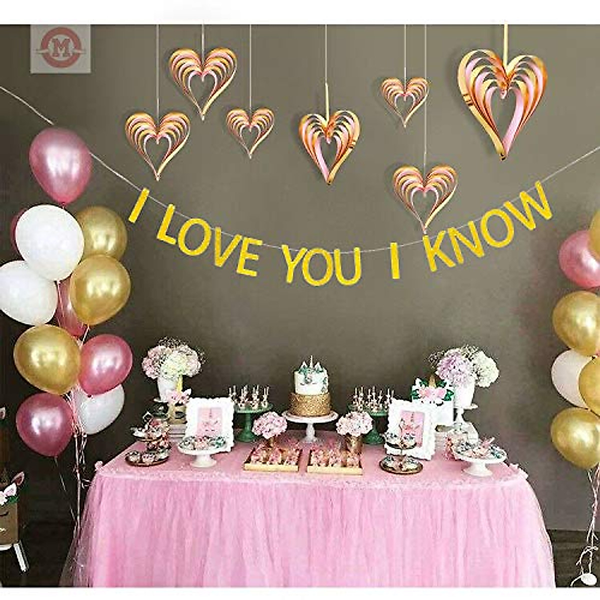 I Love You I Know Banner, Star Wars Theme Wedding Banner, Han and Leia Wedding Banner Perfect for Wedding Party/Bridal Shower and Anniversary Party Decor