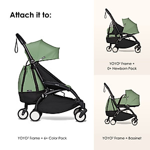 BABYZEN YOYO Bag, Peppermint - Provides Additional, Sturdy Storage on The YOYO2 Stroller - Includes Wheel Base & Hooks